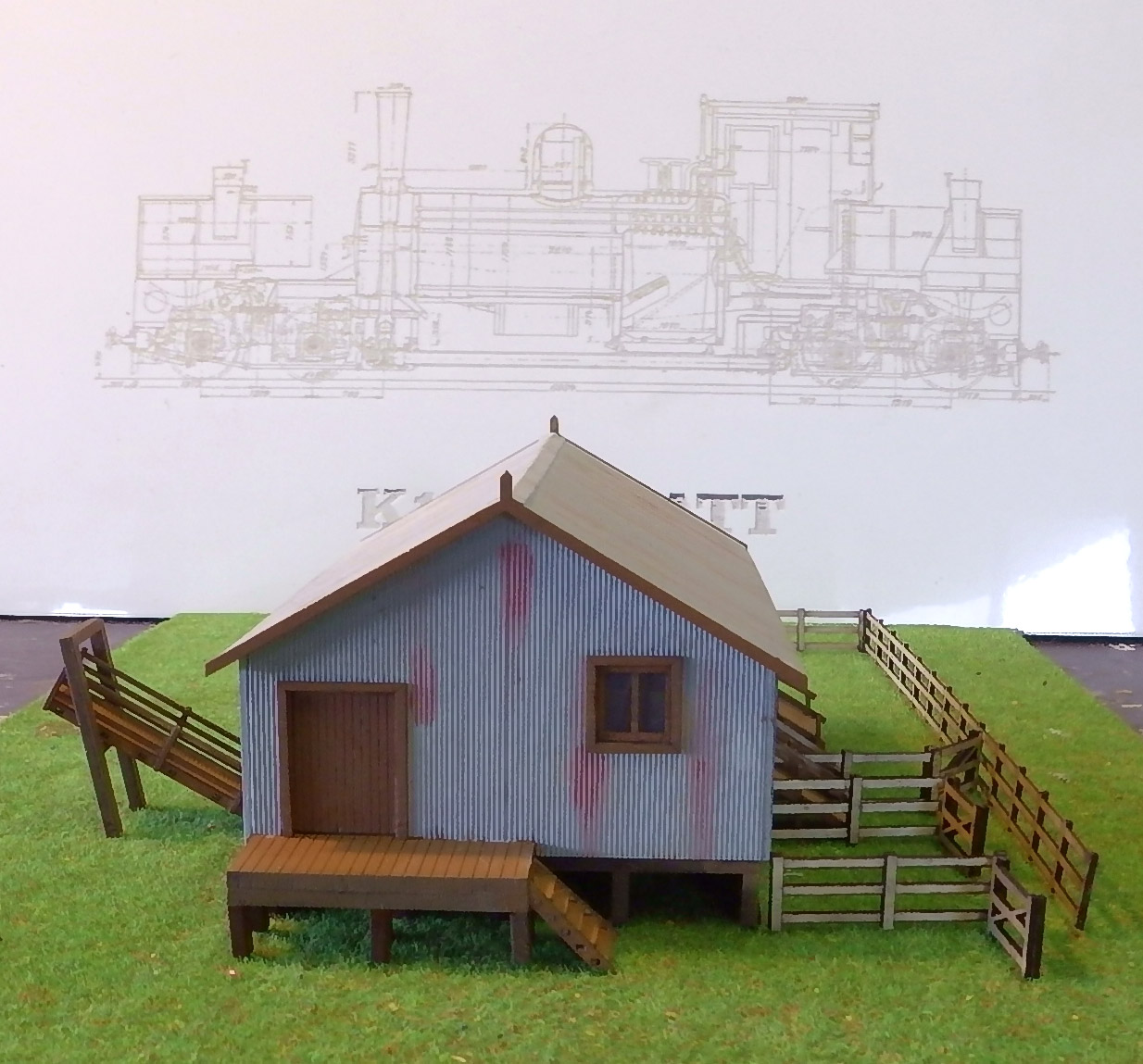 SHEARING SHED Wangaratta 117x60x55mm N 1/160 scale Laser cut Wood kit ...